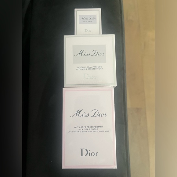 Dior | Bath & Body | Dior Nib Bundle Miss Dior Body Milk Miss Dior Soap ...